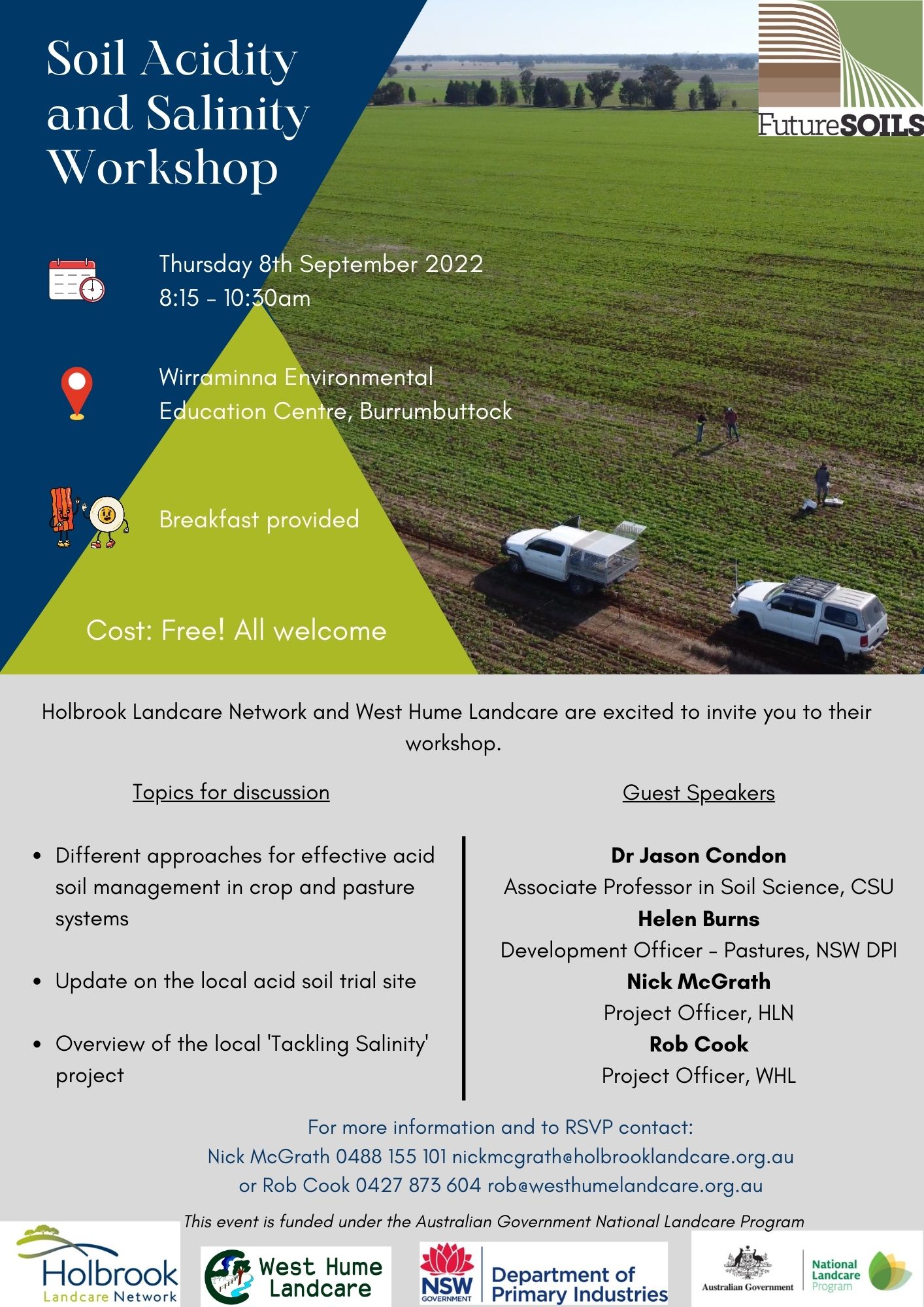 Upcoming - Soil Acidity and Salinity Workshop - Holbrook Landcare Network