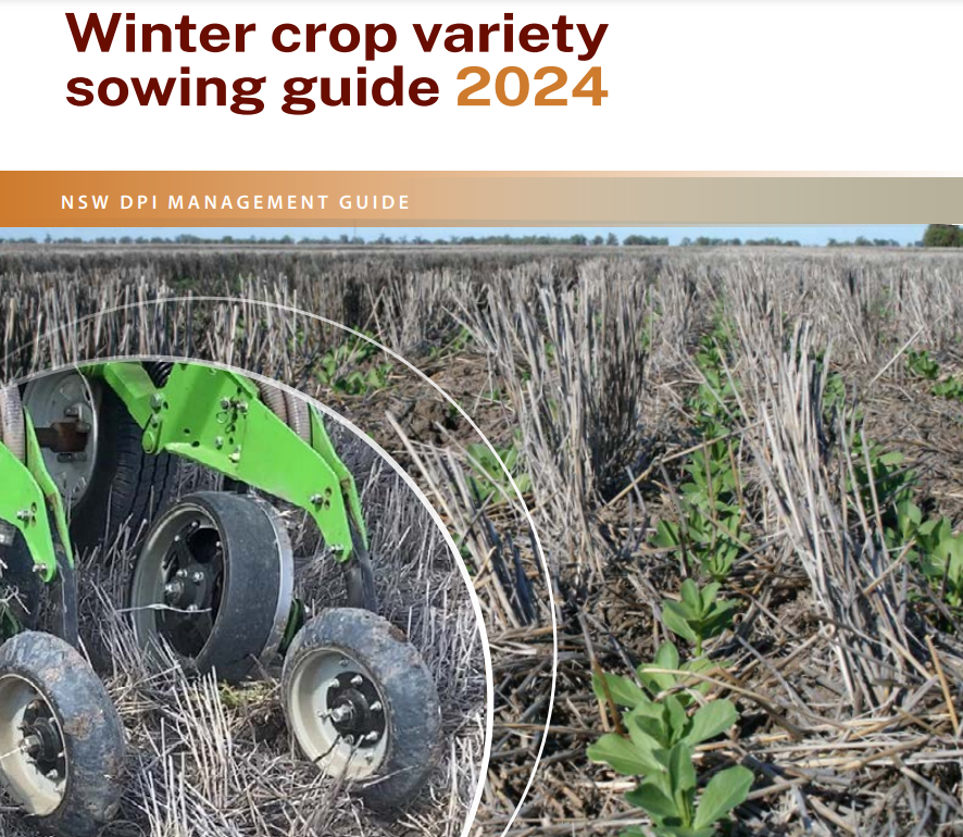 NSW Growers: Get Your Hands on the 2024 Winter Crop Variety Sowing ...